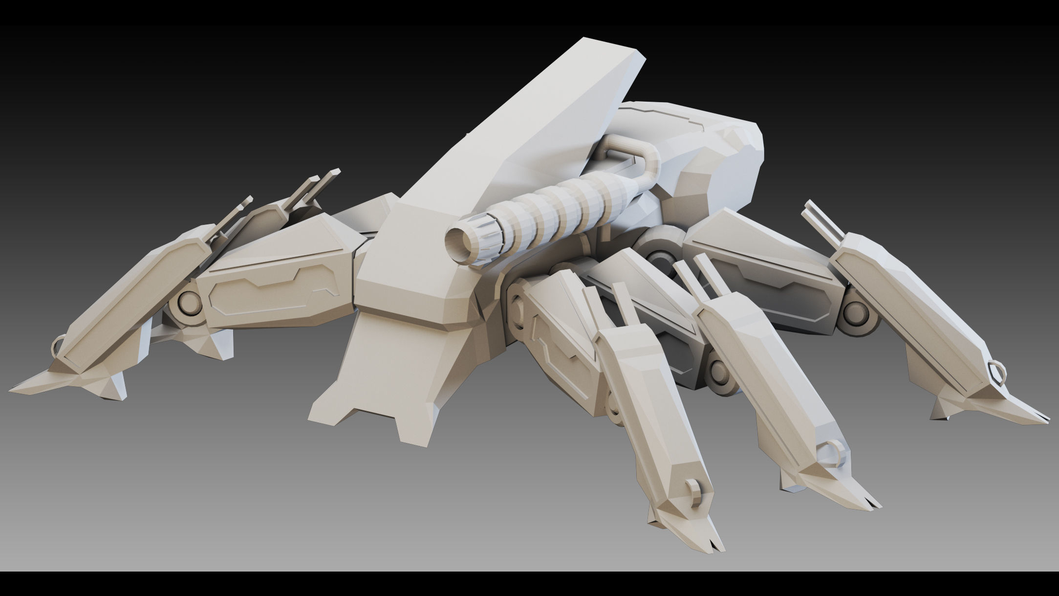 3D model 8 Creature Robots- High detail 3d models VR / AR / low-poly ...