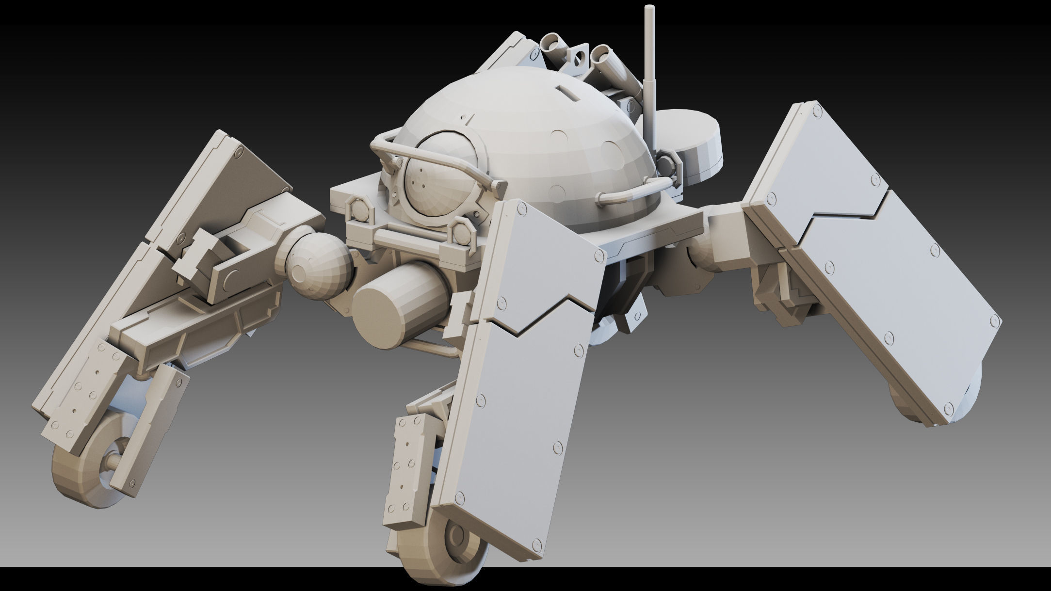 3D model 8 Creature Robots- High detail 3d models VR / AR / low-poly ...