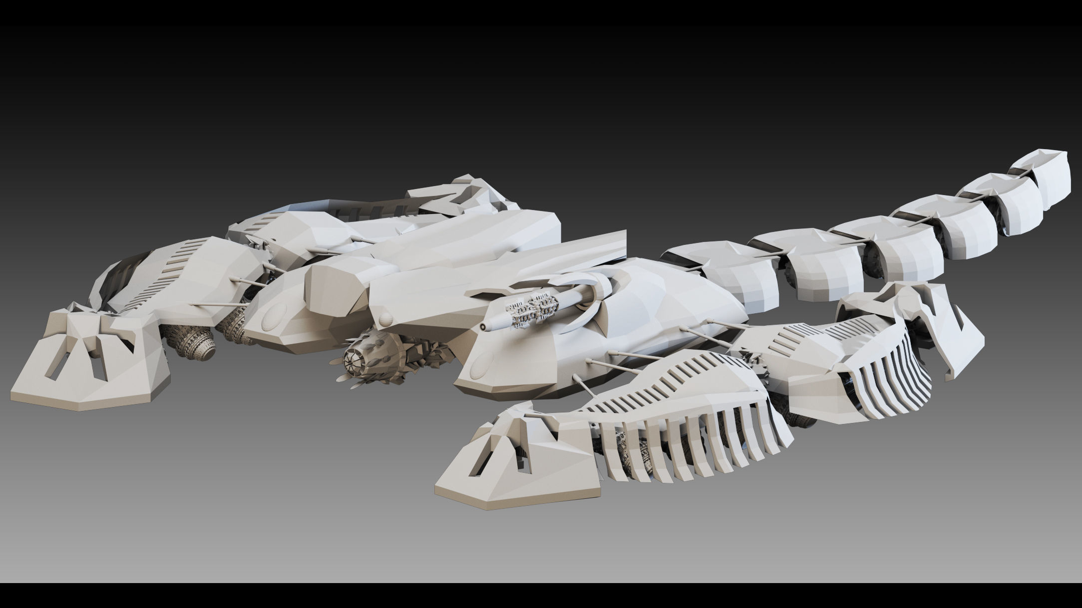 3D model 6 Creature Robots- High detail 3d models VR / AR / low-poly ...