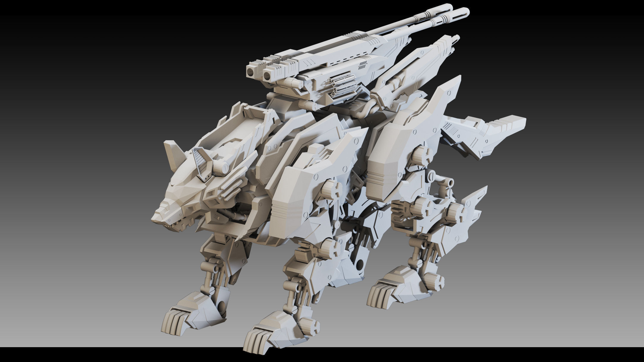 3D model 6 Creature Robots- High detail 3d models VR / AR / low-poly ...