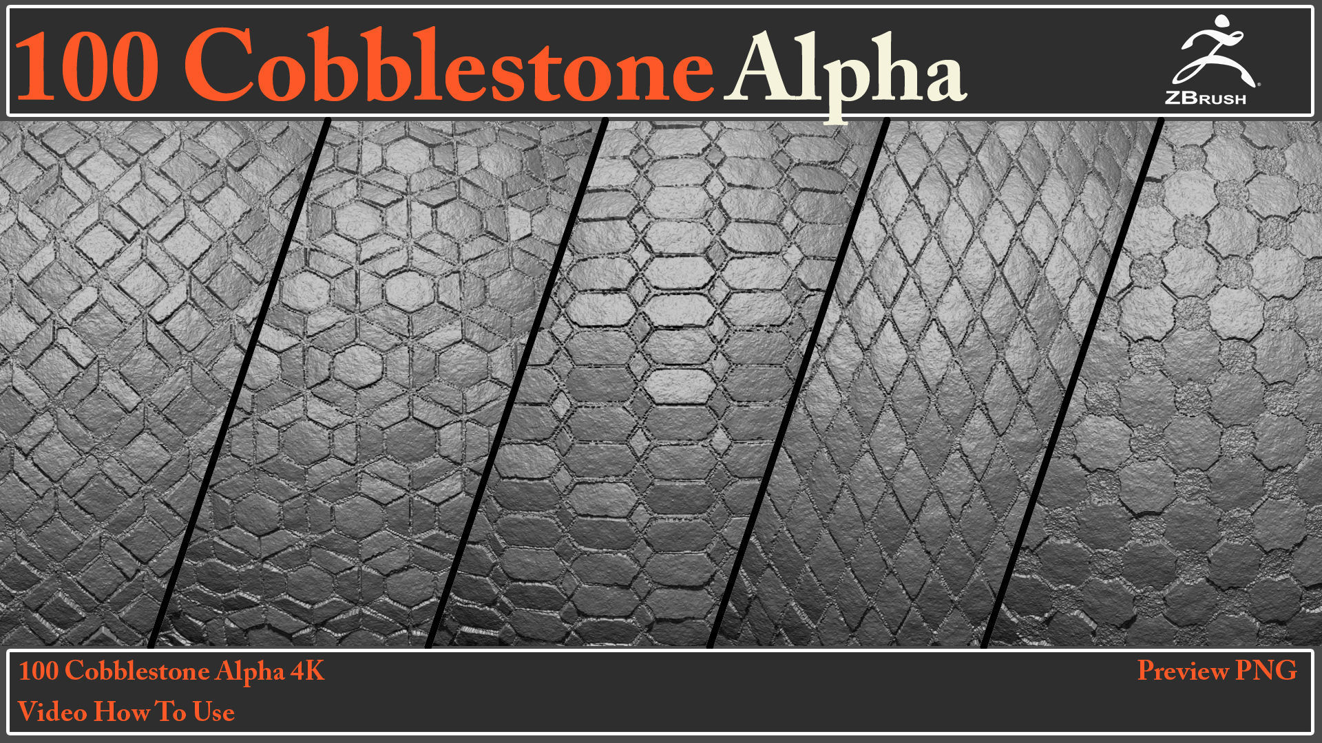 100 Cobblestone Alpha Maps - Video How To Use Texture | CGTrader