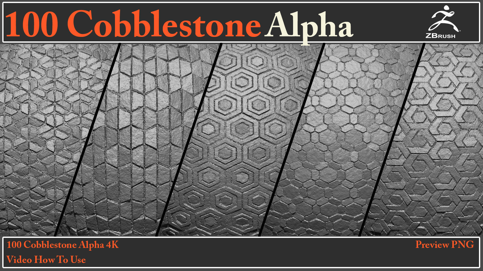 100 Cobblestone Alpha Maps - Video How To Use Texture | CGTrader