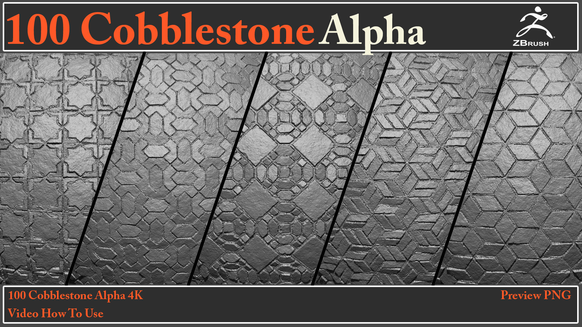 100 Cobblestone Alpha Maps - Video How To Use Texture | CGTrader