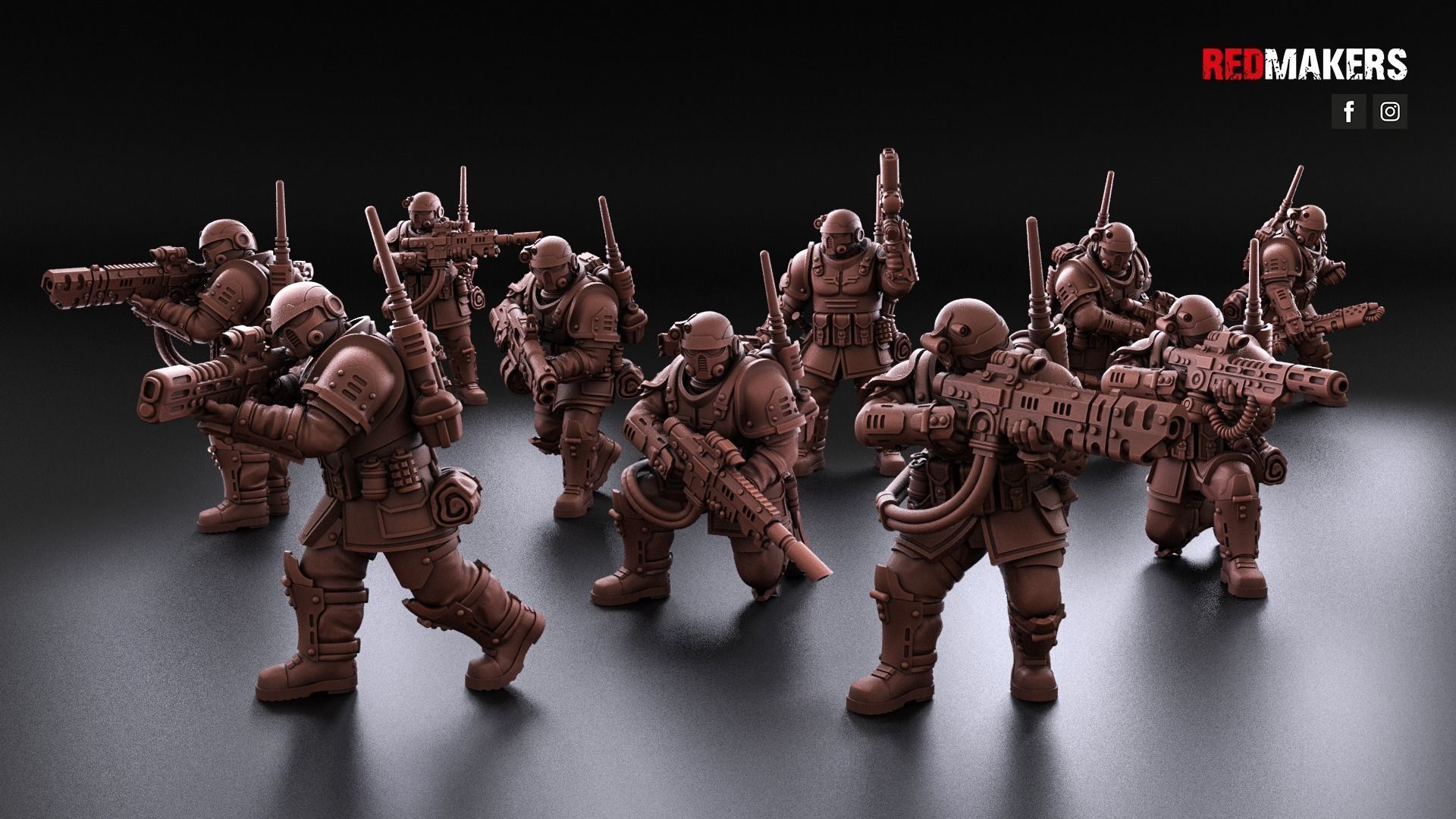 Shock Troops - Elite Squad of the Imperial Force 3D model 3D printable | CGTrader