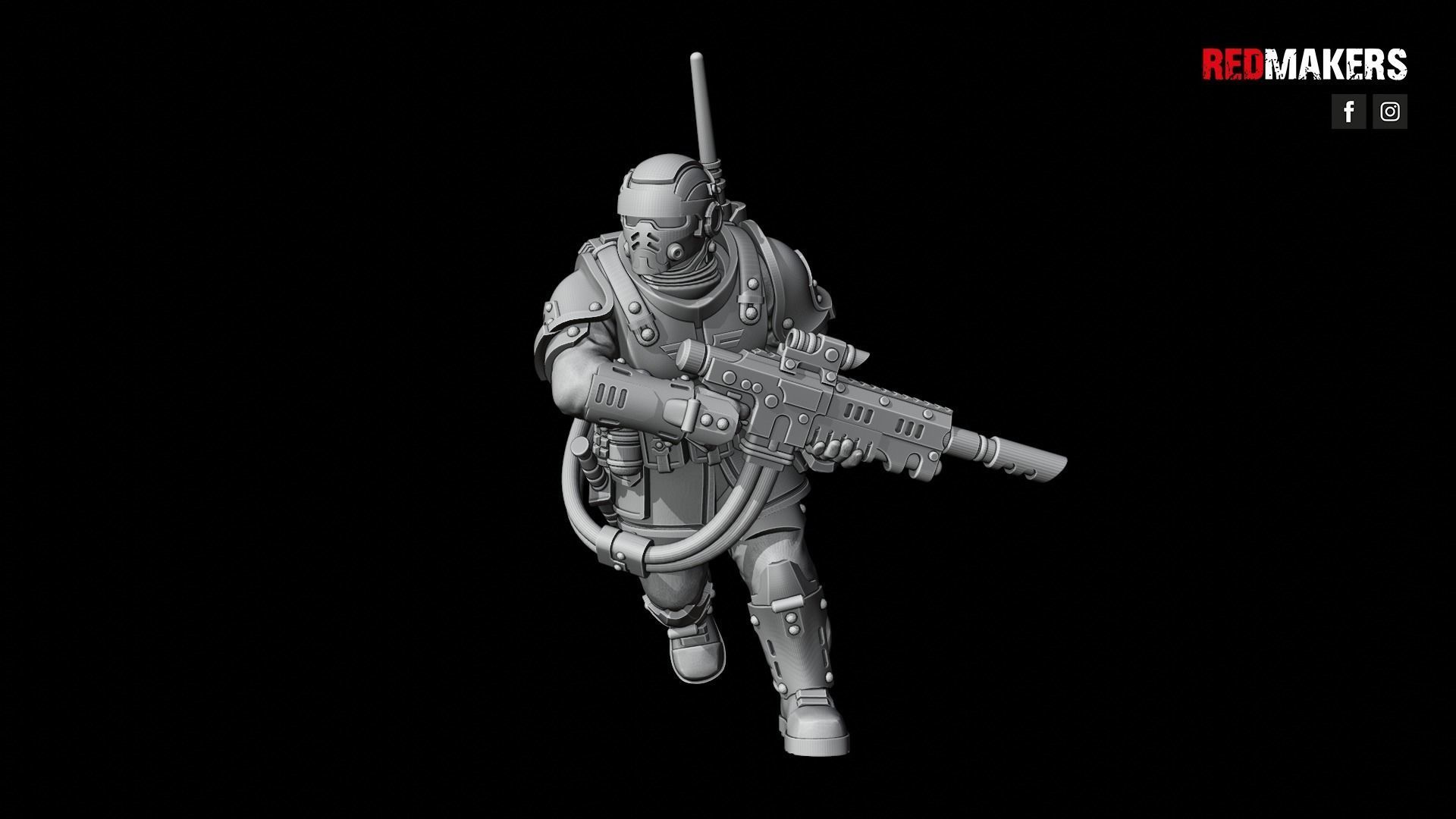 Shock Troops - Elite Squad of the Imperial Force 3D model 3D printable | CGTrader