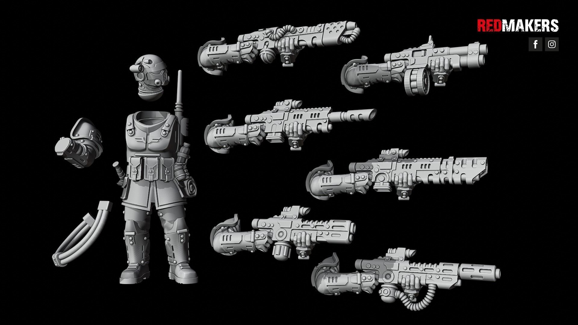 Shock Troops - Elite Squad of the Imperial Force 3D model 3D printable | CGTrader