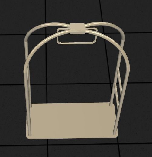 Luggage rack free 3D model | CGTrader