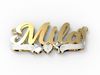 Mila name plate 3D model 3D printable | CGTrader