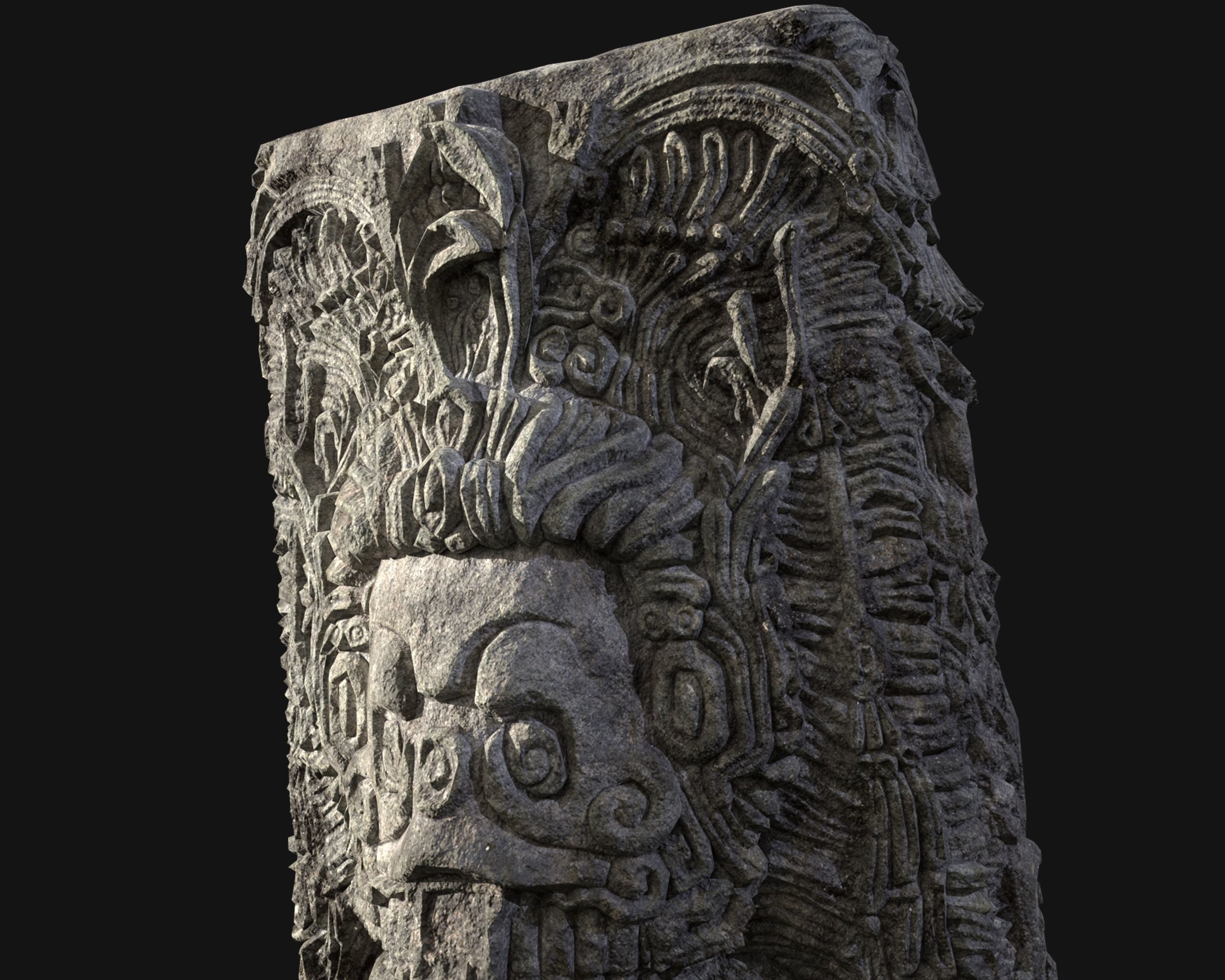3D model Ancient Mayan Statue VR / AR / low-poly | CGTrader