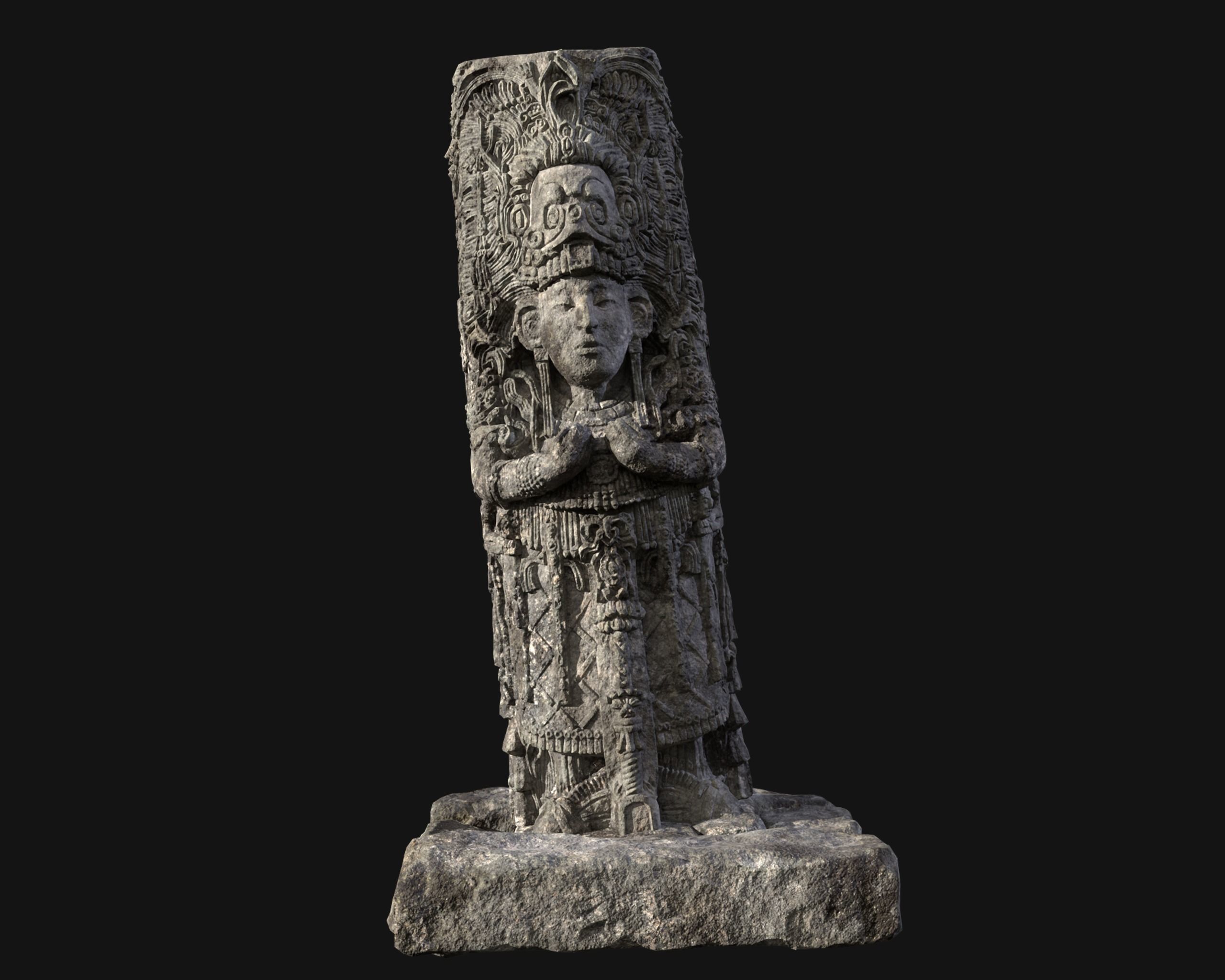 3D model Ancient Mayan Statue VR / AR / low-poly | CGTrader