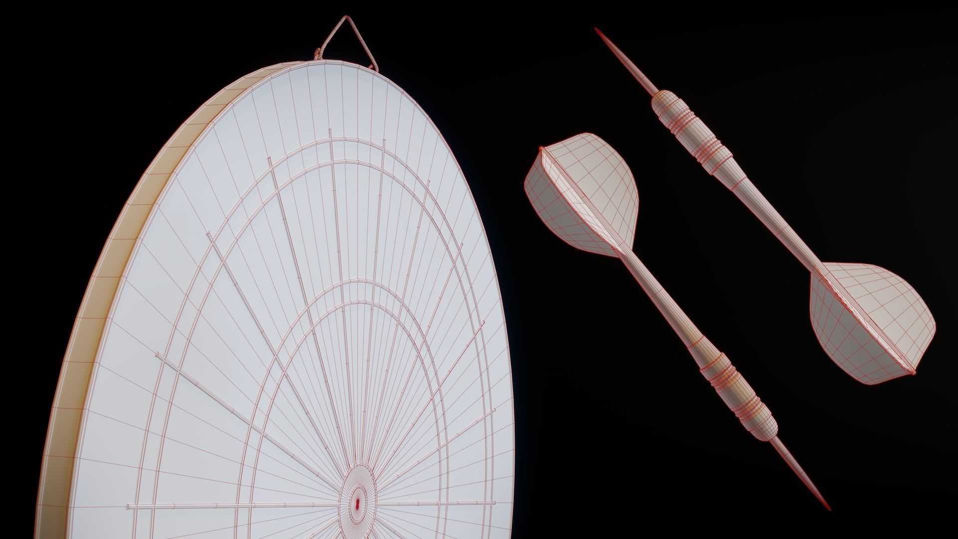 3D model Dart Game Set VR / AR / low-poly | CGTrader