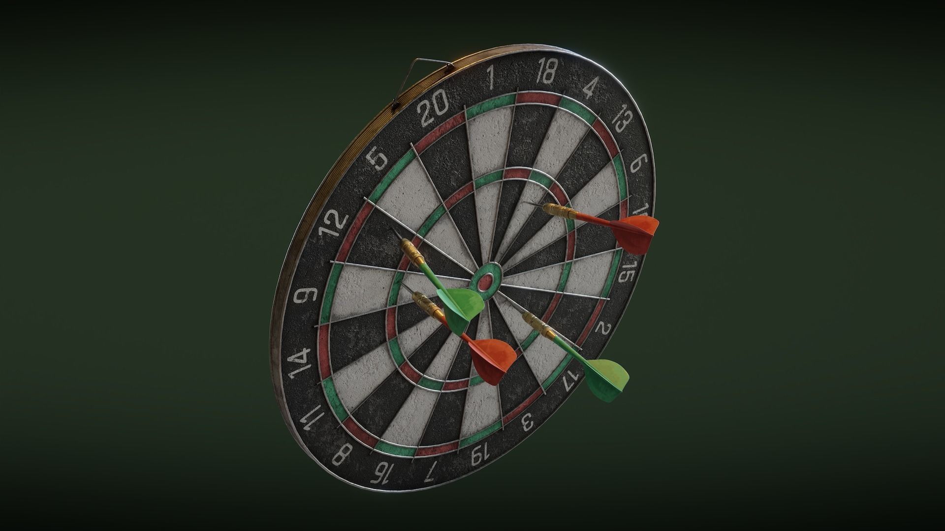 3D model Dart Game Set VR / AR / low-poly | CGTrader