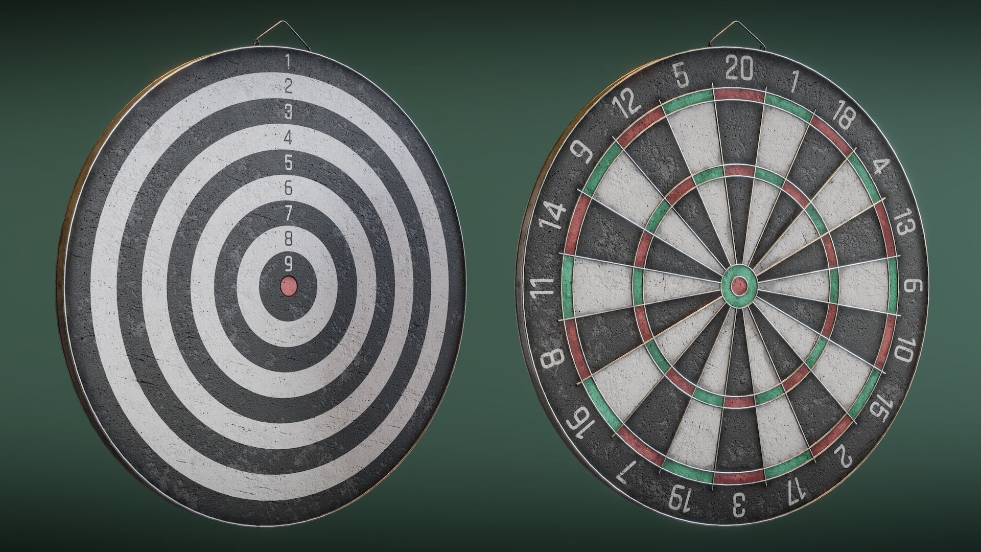 3D model Dart Game Set VR / AR / low-poly | CGTrader
