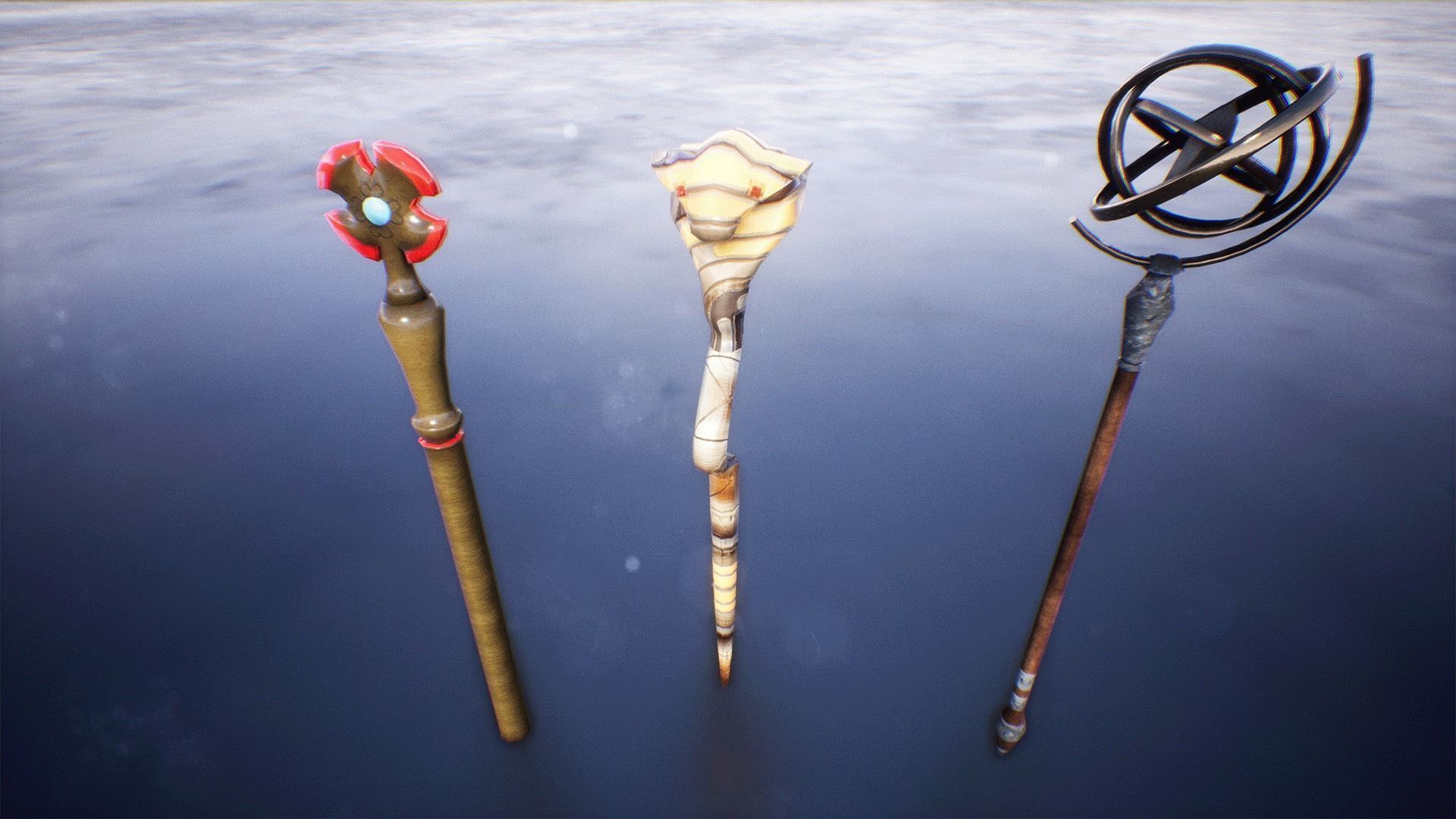 3D model Wizard Staffs 15 Assets VR / AR / low-poly | CGTrader