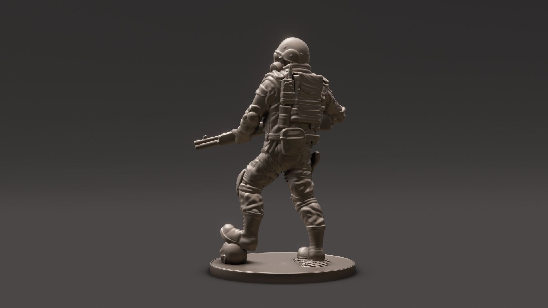 Zombie slayer Miniature Figure 3d print 3D model 3D printable | CGTrader
