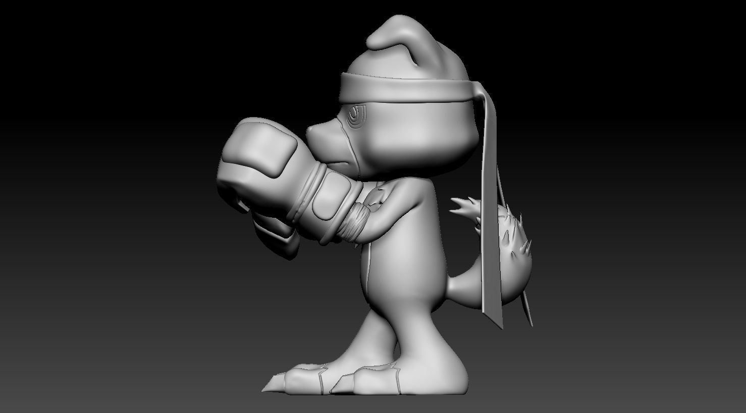 Gaomon cartoon dog 3D model 3D printable | CGTrader