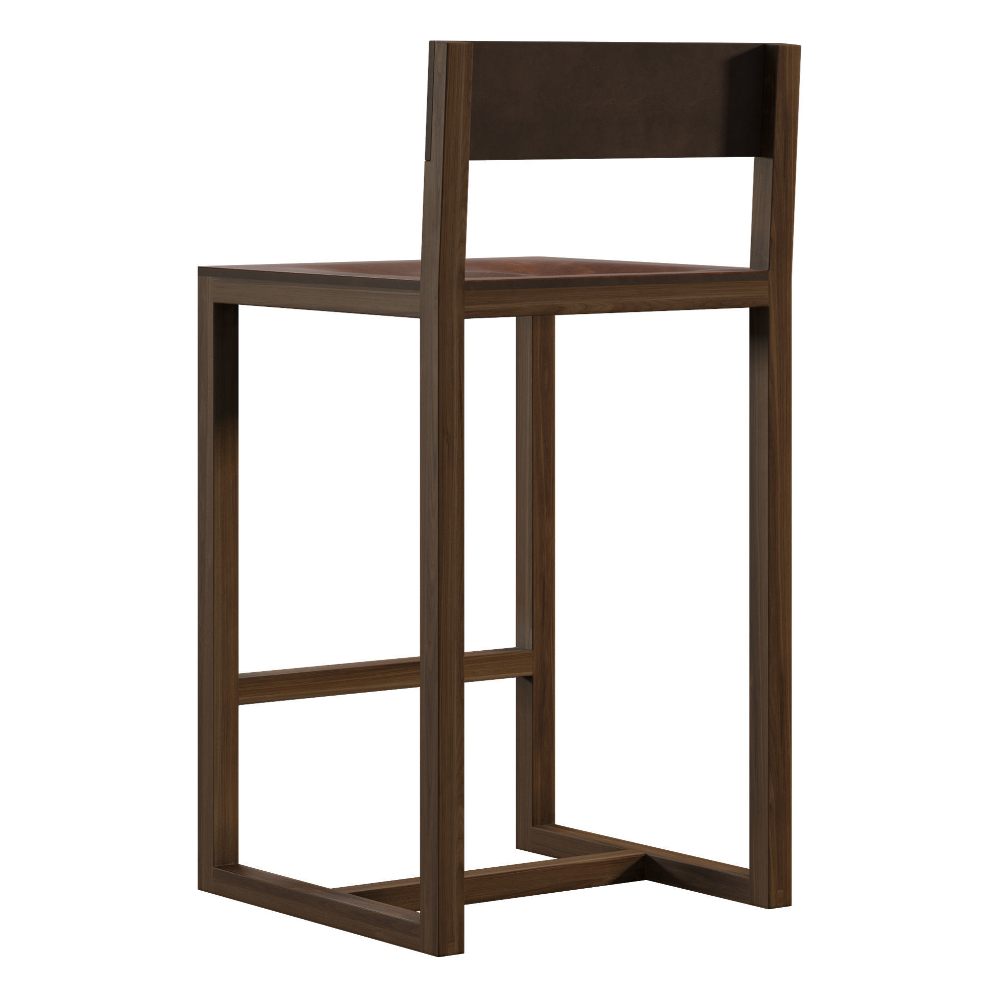 Square Guest Stool 3D model | CGTrader