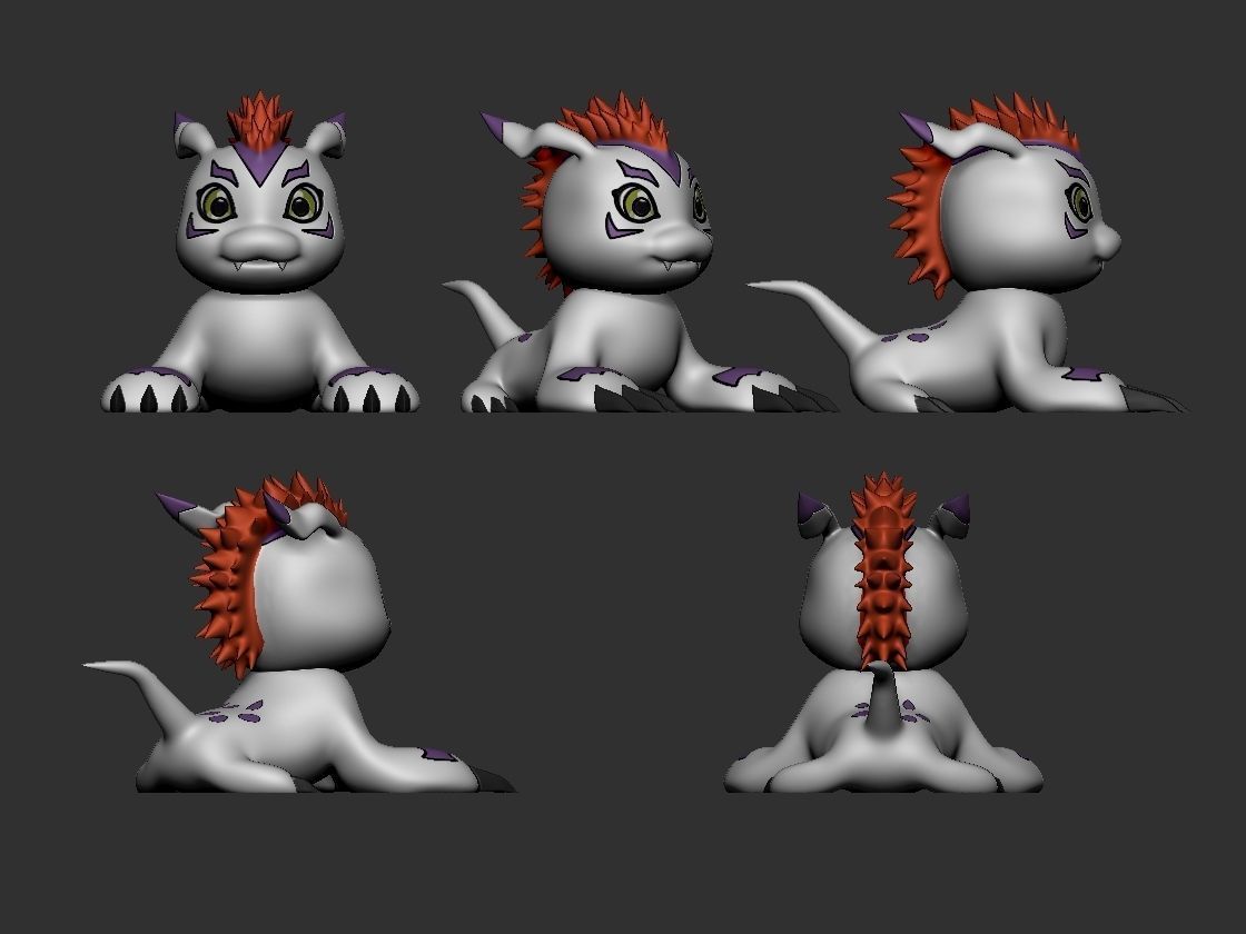 Gomamon animal 3D model 3D printable | CGTrader