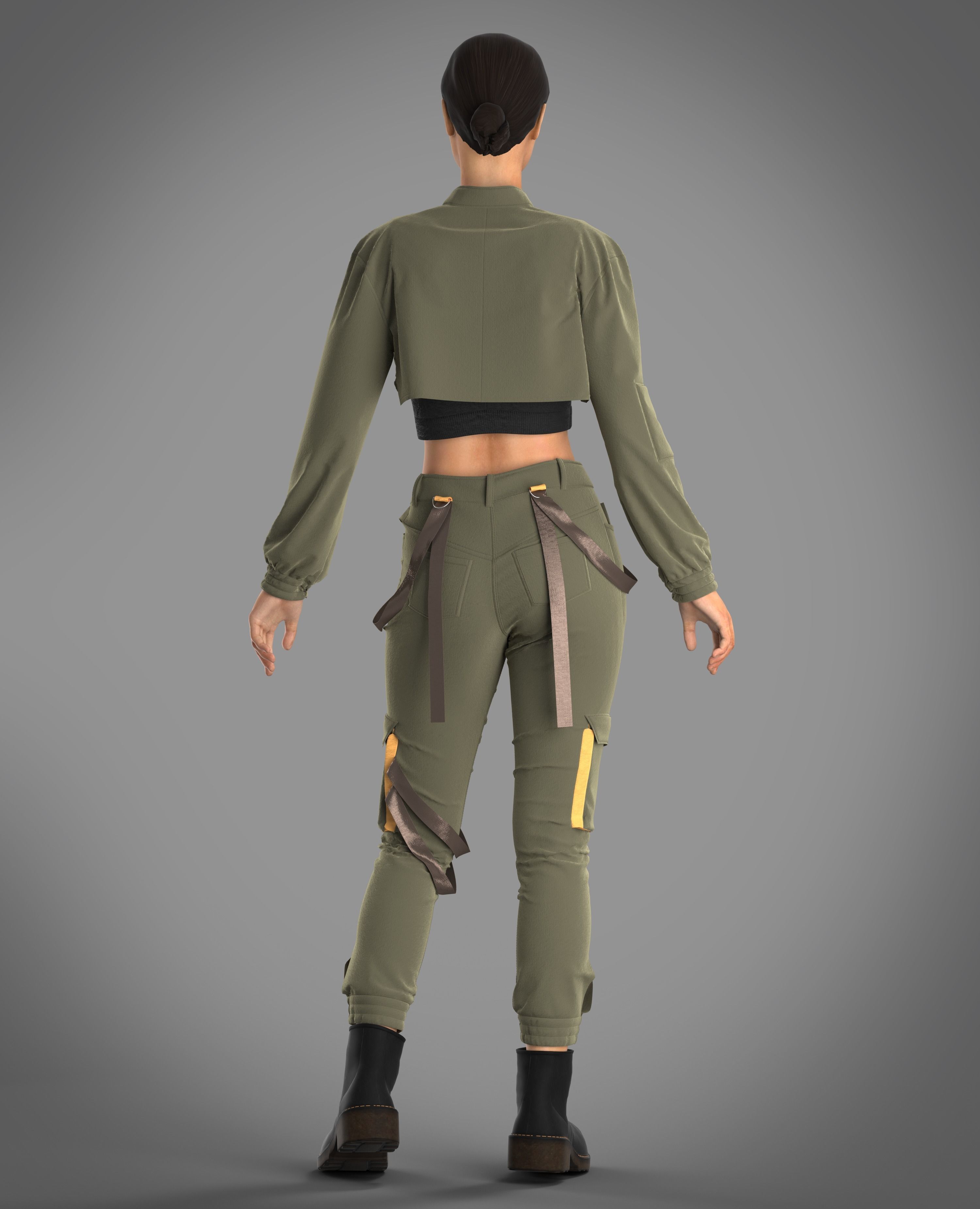 womens outfit 3D model | CGTrader