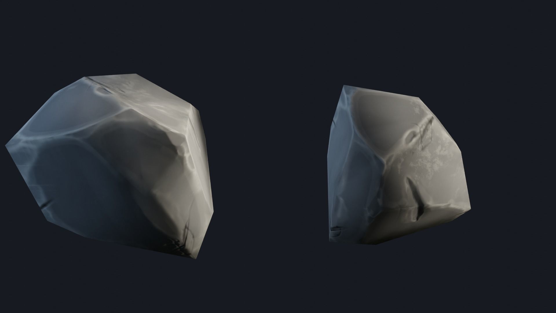 3D model Set of 10 Stylized Rocks VR / AR / low-poly | CGTrader
