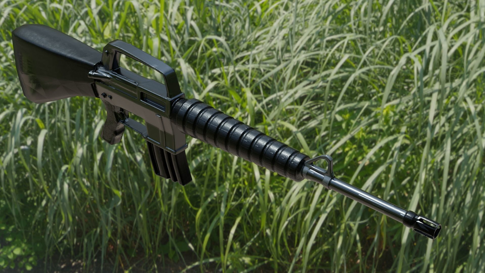 M-16 Rifle free VR / AR / low-poly 3D model | CGTrader