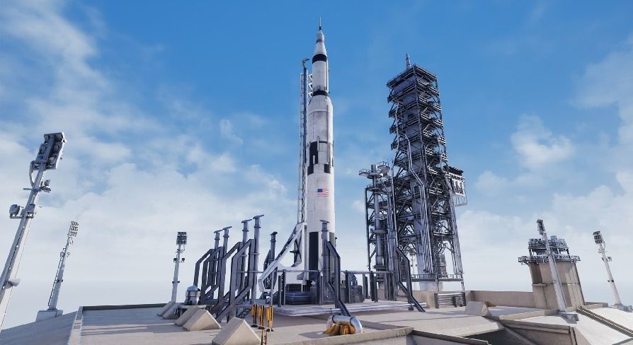 3D model US Rocket Launch Modular Environment VR / AR / low-poly | CGTrader