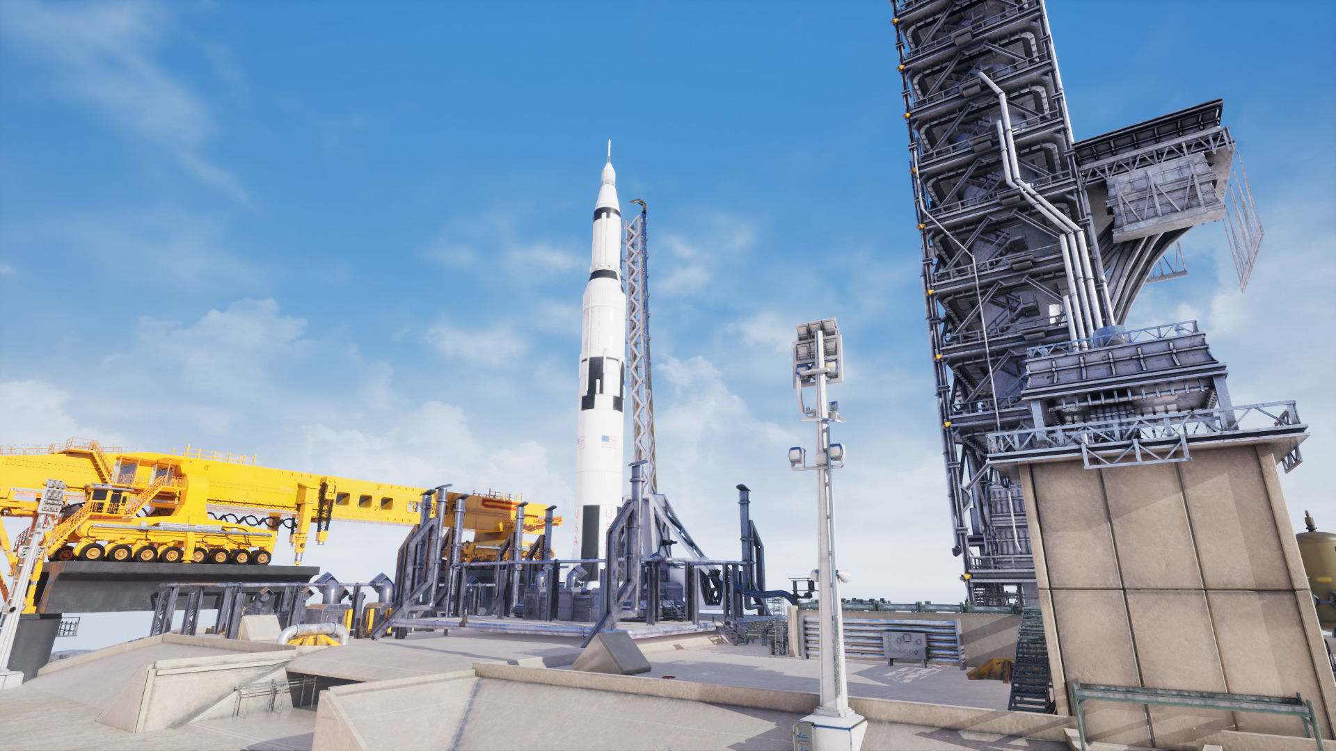 3D model US Rocket Launch Modular Environment VR / AR / low-poly | CGTrader