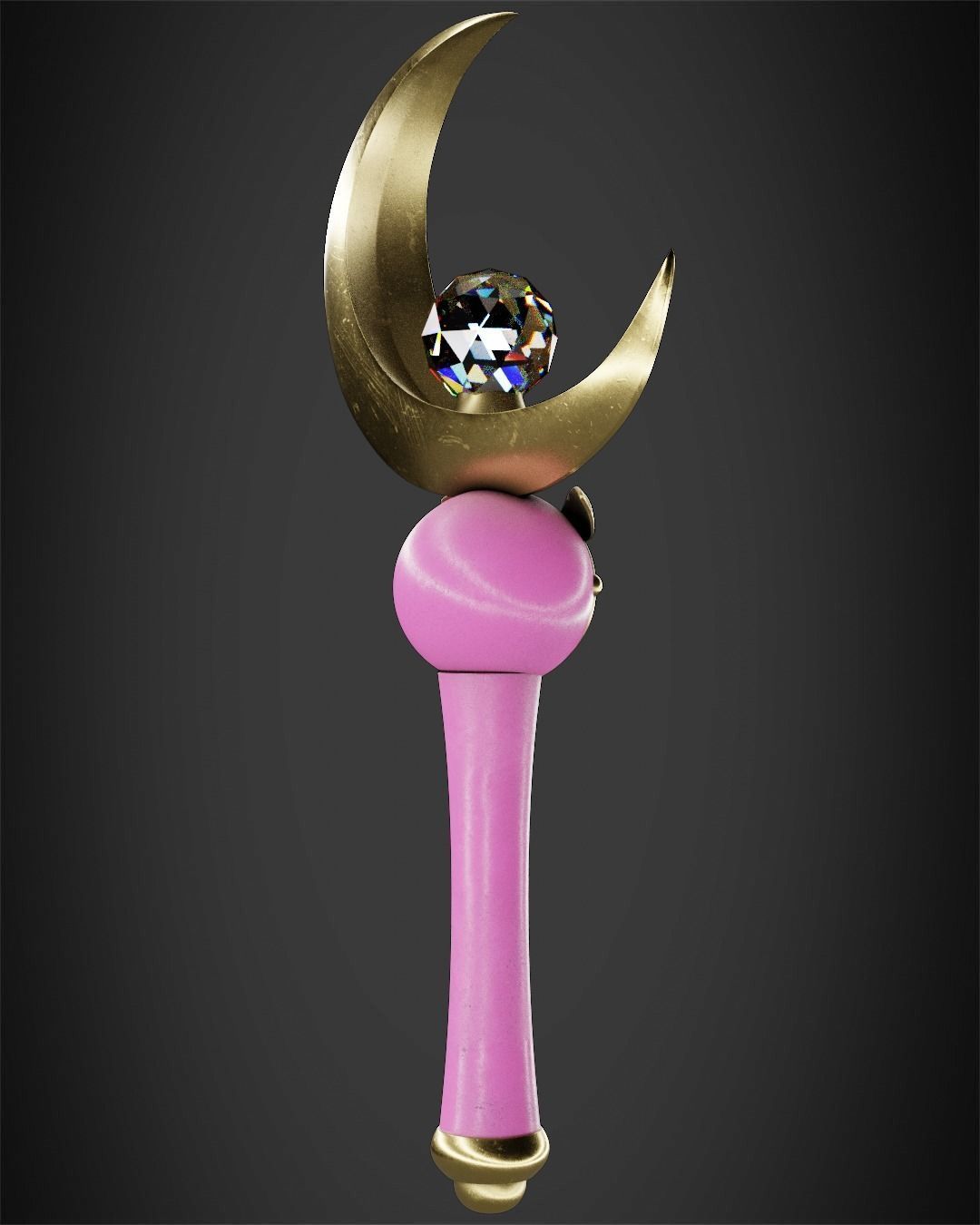 Sailor Moon Moon Stick for Cosplay 3D model 3D printable | CGTrader