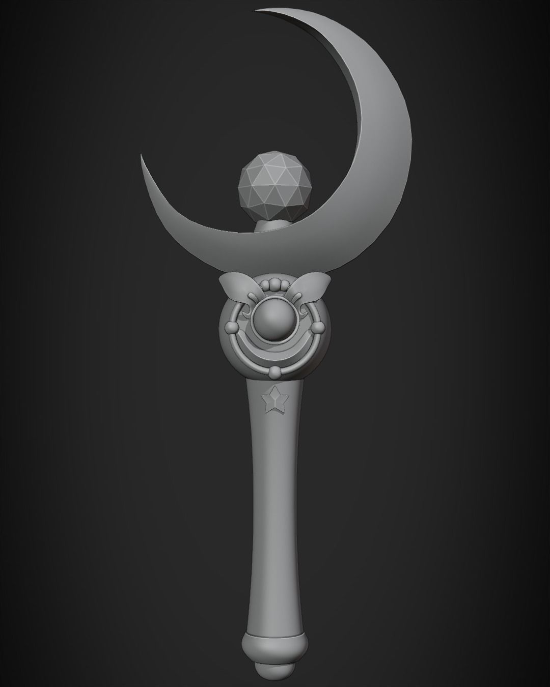 Sailor Moon Moon Stick for Cosplay 3D model 3D printable | CGTrader