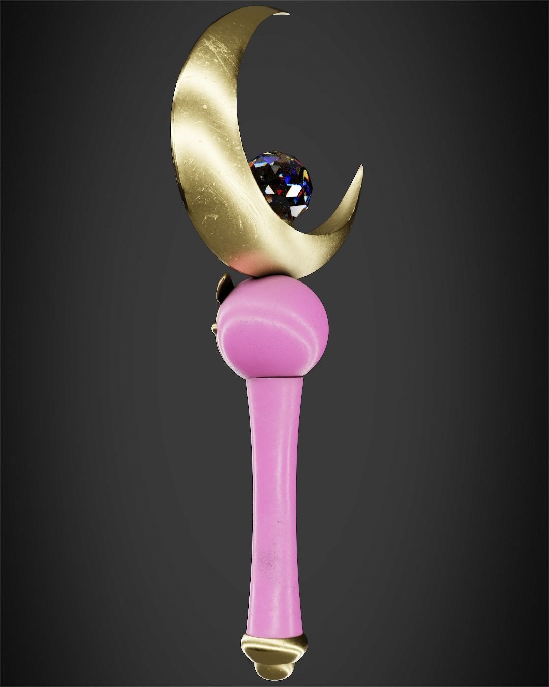 Sailor Moon Moon Stick for Cosplay 3D model 3D printable | CGTrader