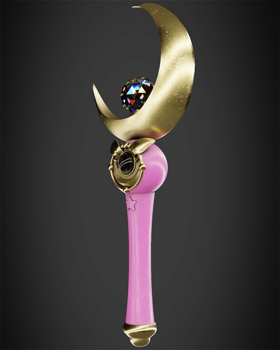Sailor Moon Moon Stick for Cosplay 3D model 3D printable | CGTrader