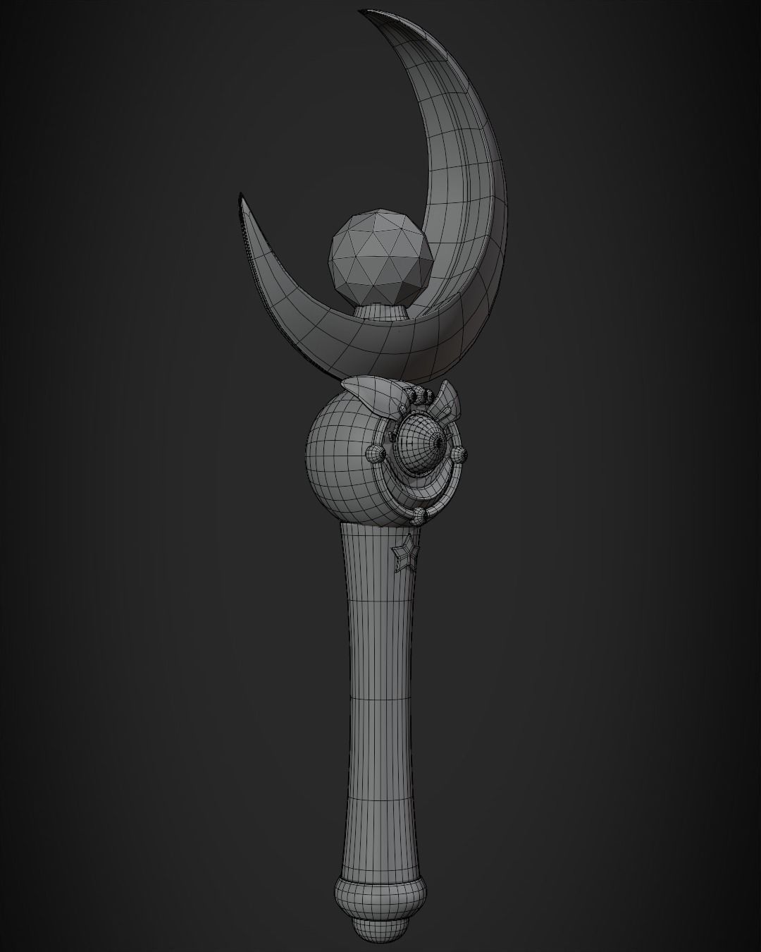 Sailor Moon Moon Stick for Cosplay 3D model 3D printable | CGTrader