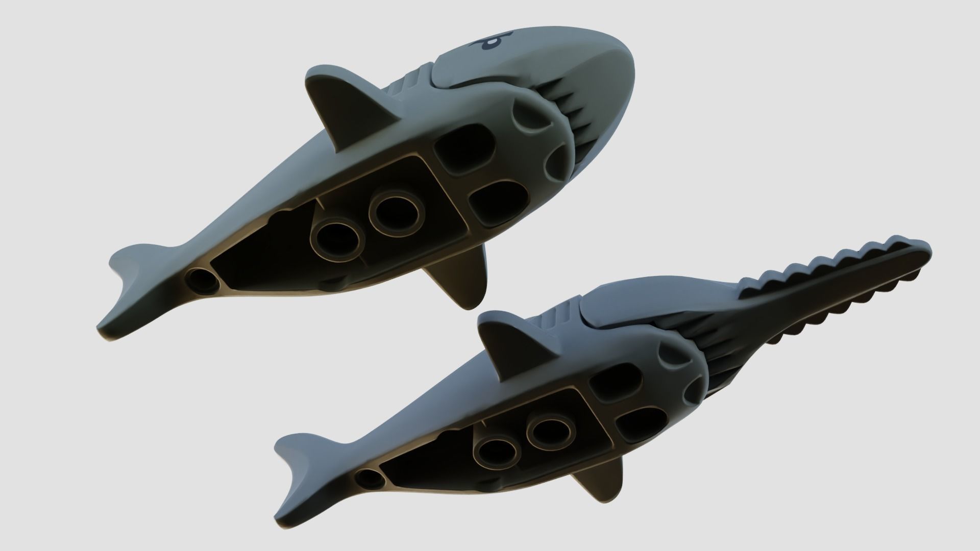 LEGO Sharkfig 3D model rigged | CGTrader