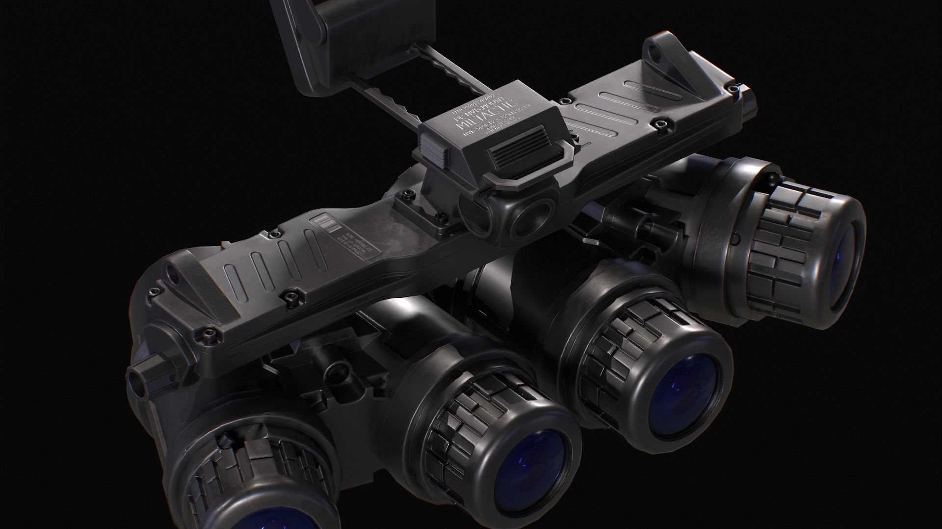 3D model L3 GPNVG visor - low poly - game ready VR / AR / low-poly ...