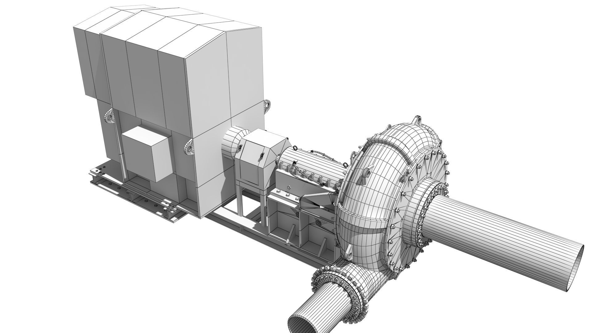 bomba de alim de hidrociclones 3D model | CGTrader