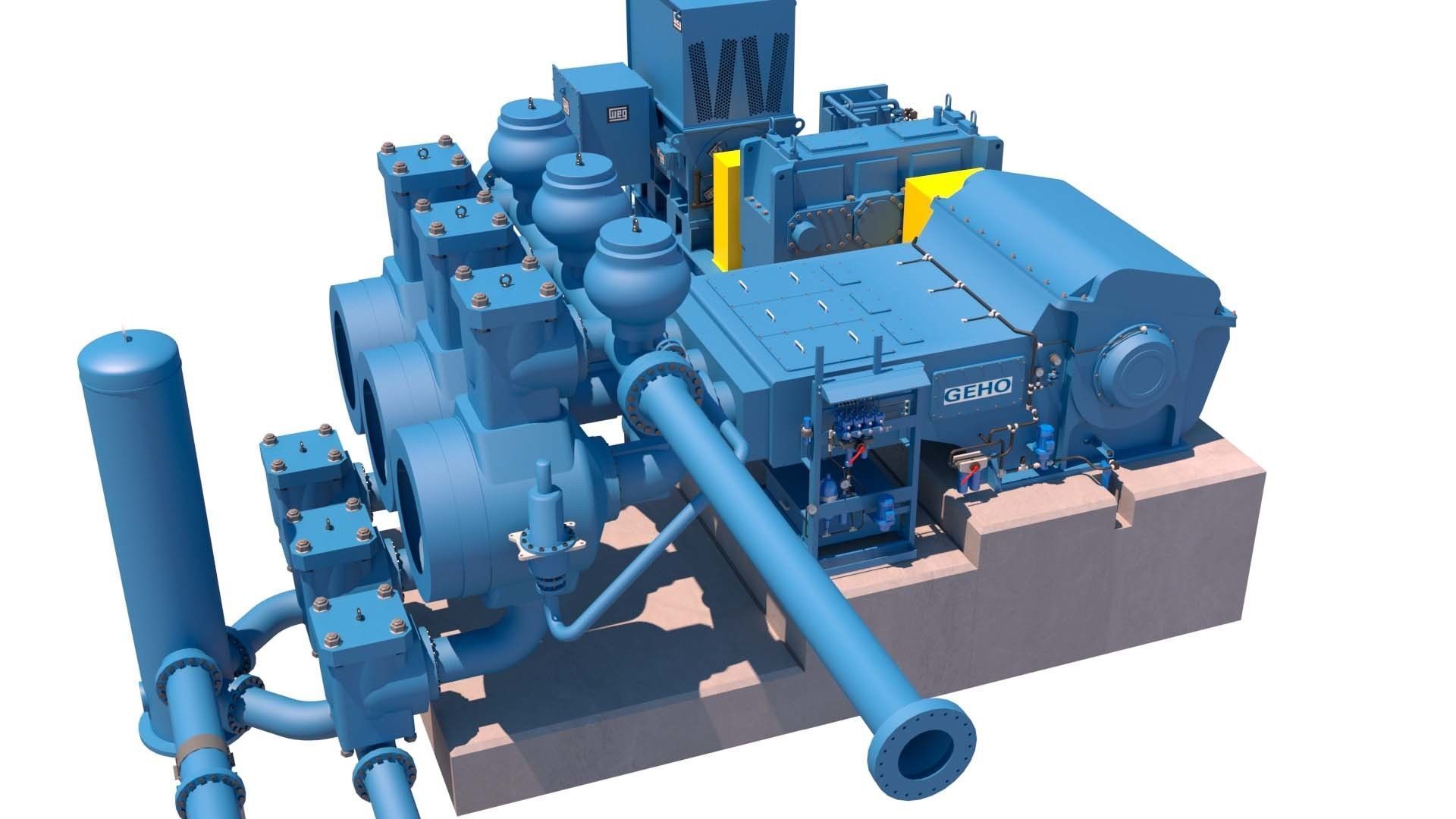 pump geho 3D model | CGTrader