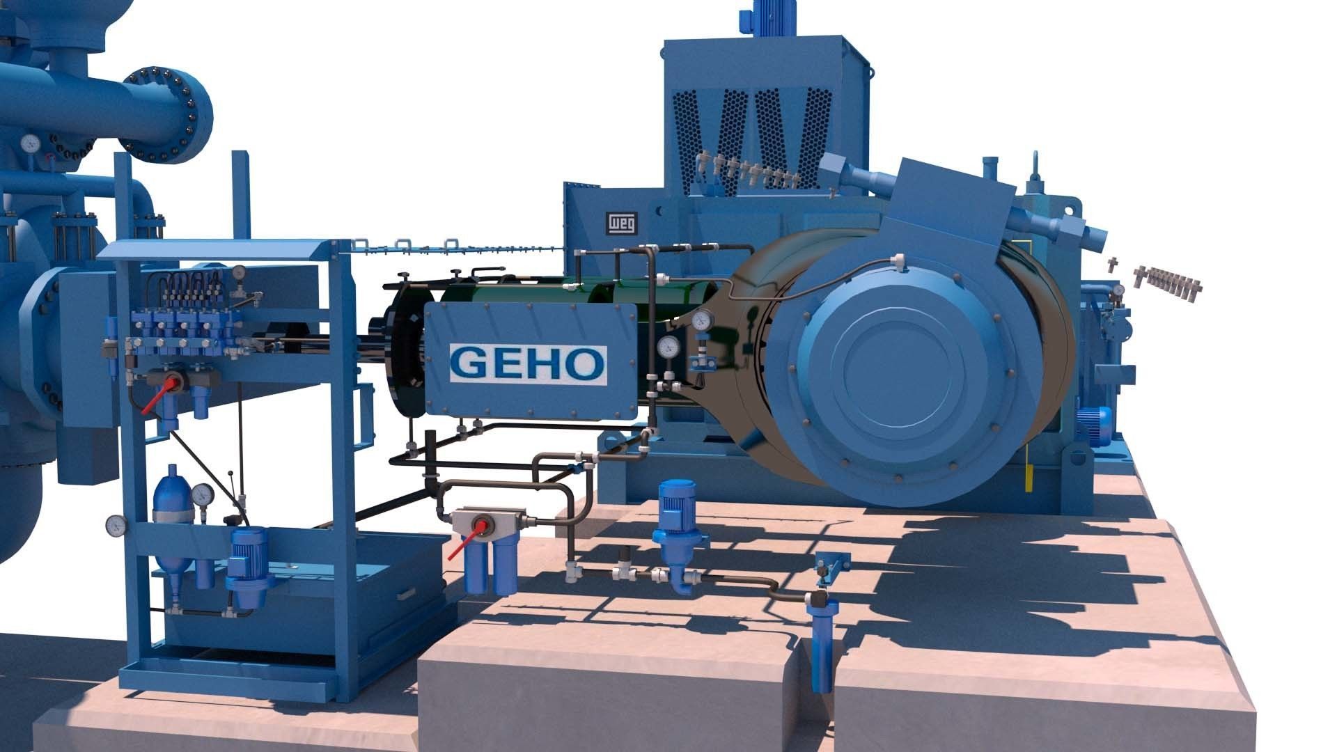pump geho 3D model | CGTrader