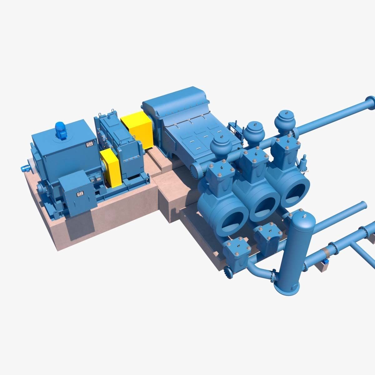 pump geho 3D model | CGTrader