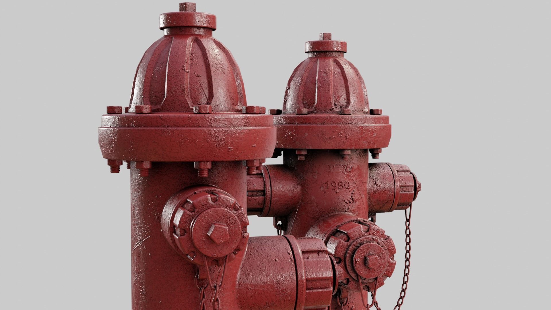 3D model Fire Hydrant Low Poly 1A VR / AR / low-poly | CGTrader