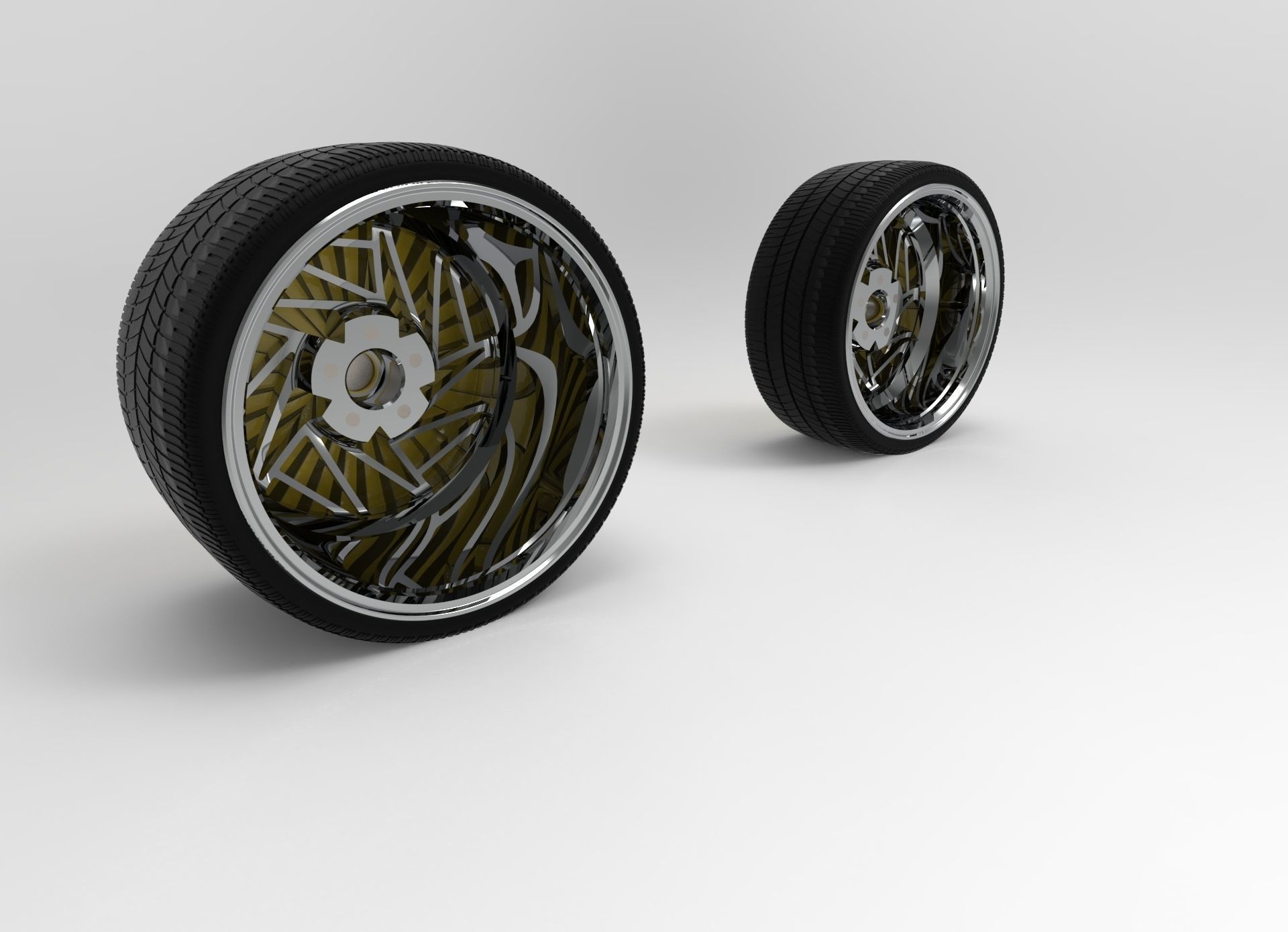 TurboFan Radioactive Rim Kit 3D model | CGTrader