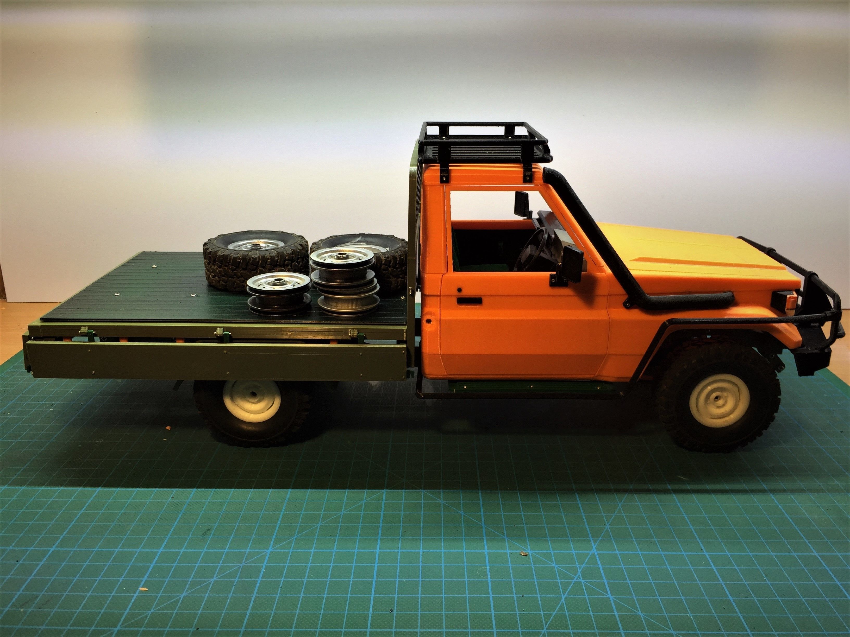 Toyota land cruiser lc75 RC pick up truck 1 to 16 WPL scale 3D model 3D ...