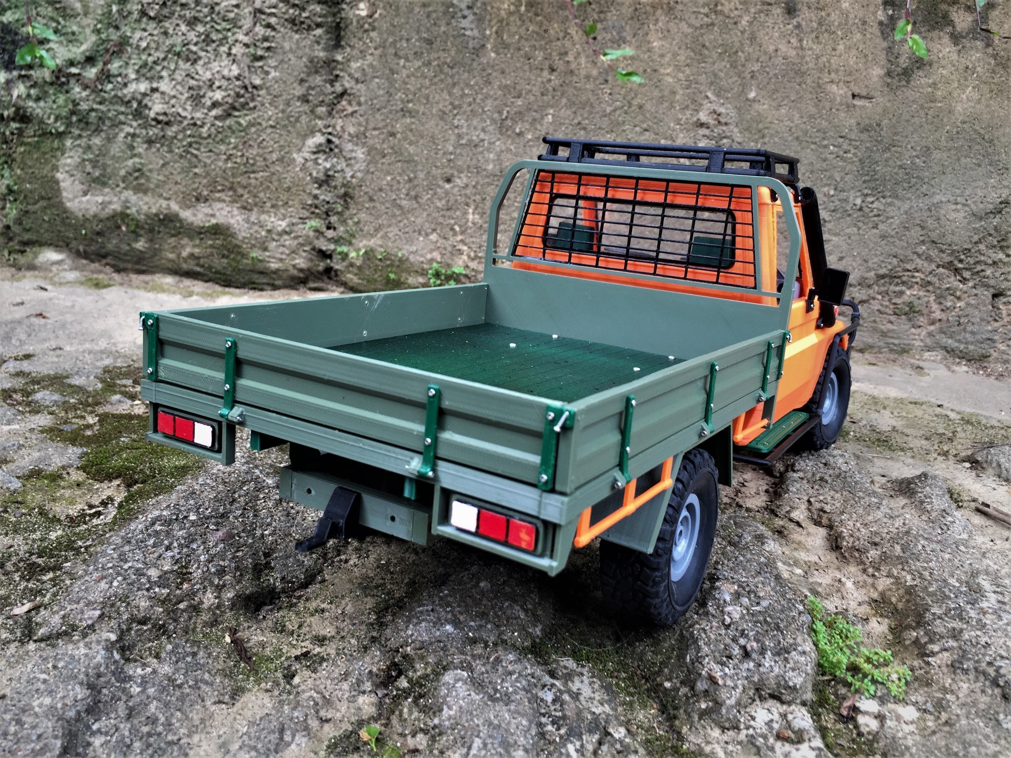 Toyota land cruiser lc75 RC pick up truck 1 to 16 WPL scale 3D model 3D ...