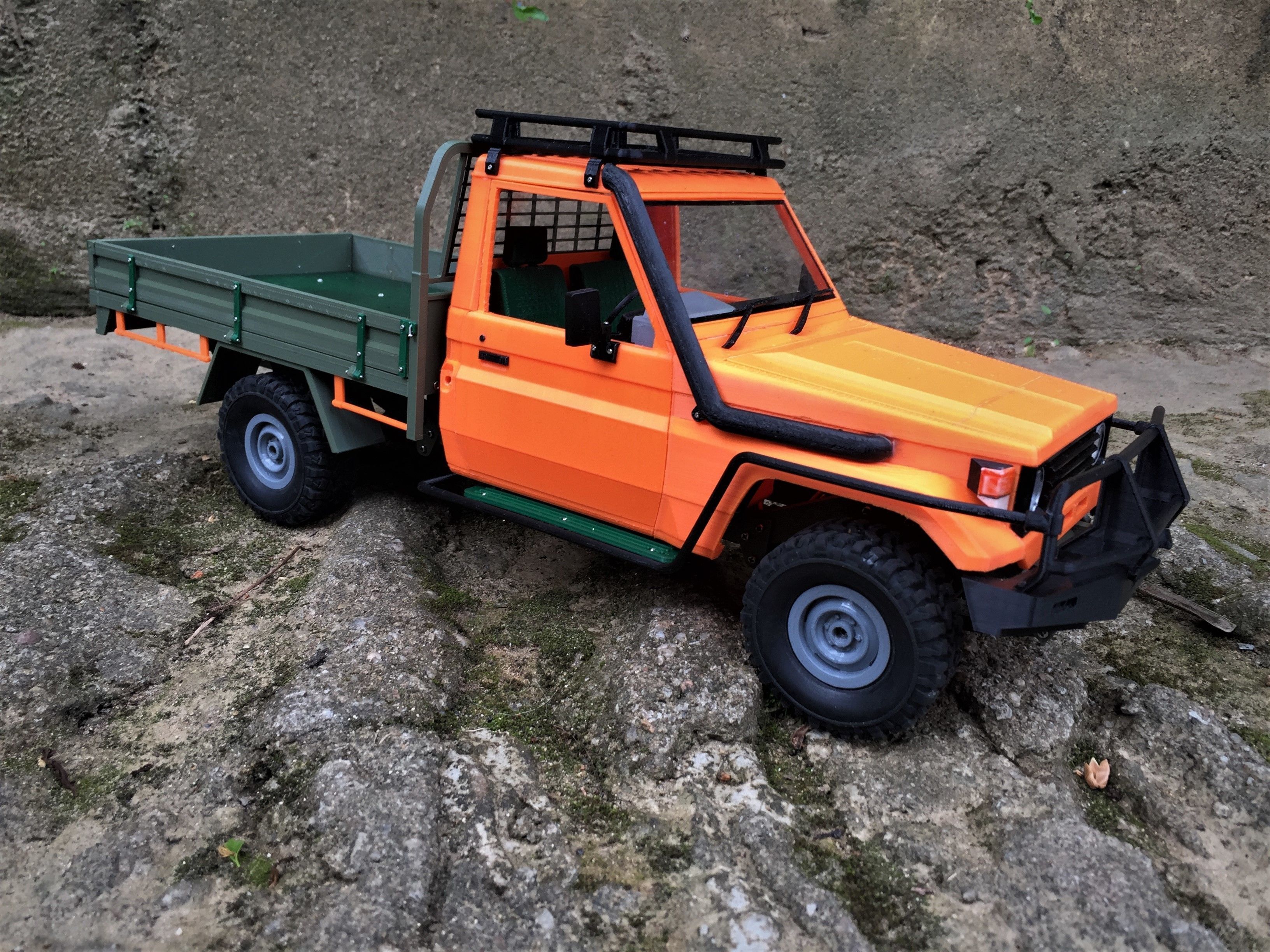 Toyota land cruiser lc75 RC pick up truck 1 to 16 WPL scale 3D model 3D ...