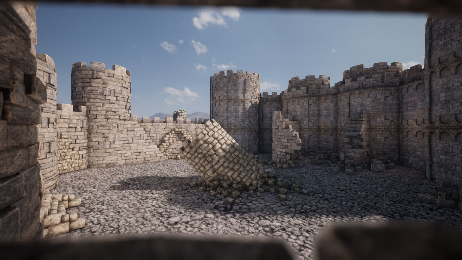 3D model Ultimate Medieval Castle Walls And Towers 40 Assets VR / AR ...
