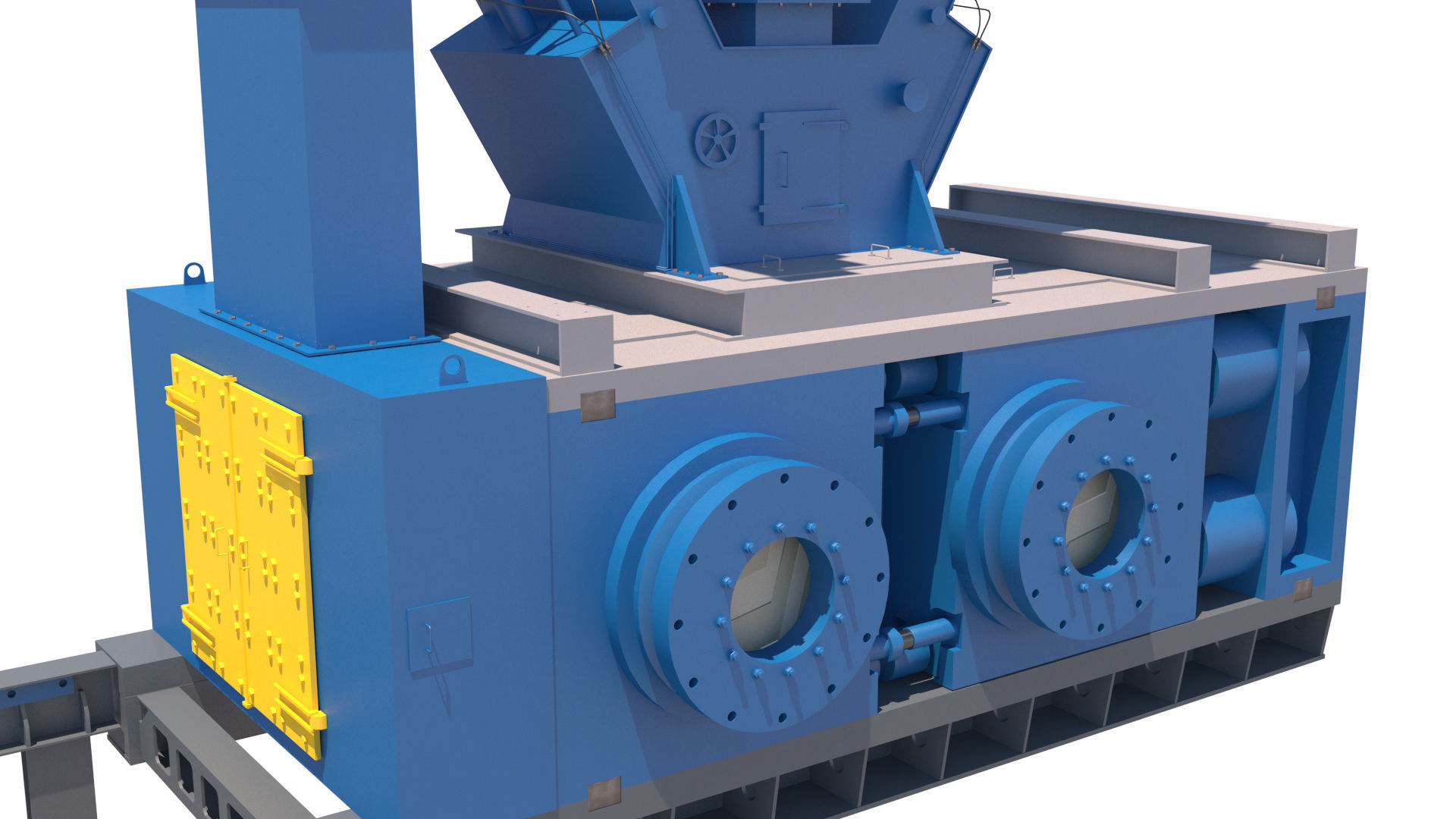 model hpgr pulverizer machine 3D model | CGTrader