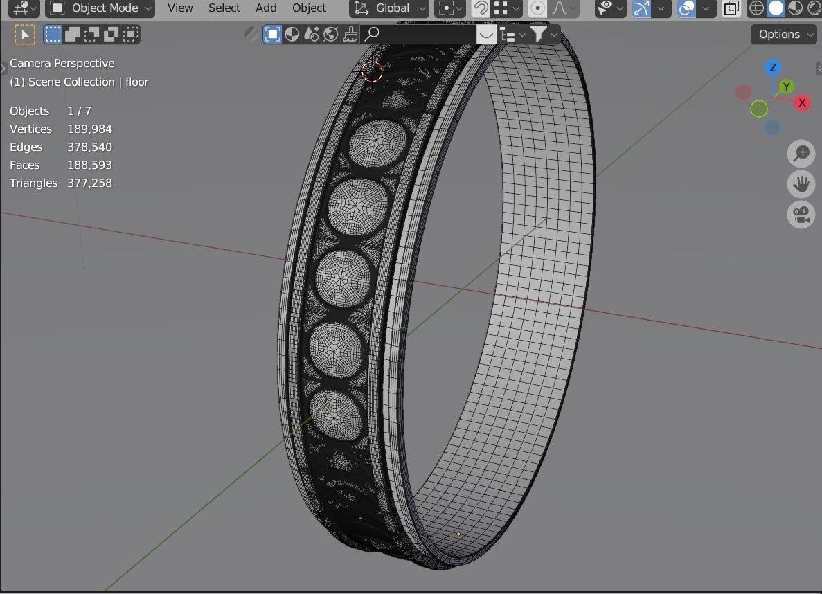 Ring model scene for render free 3D model | CGTrader