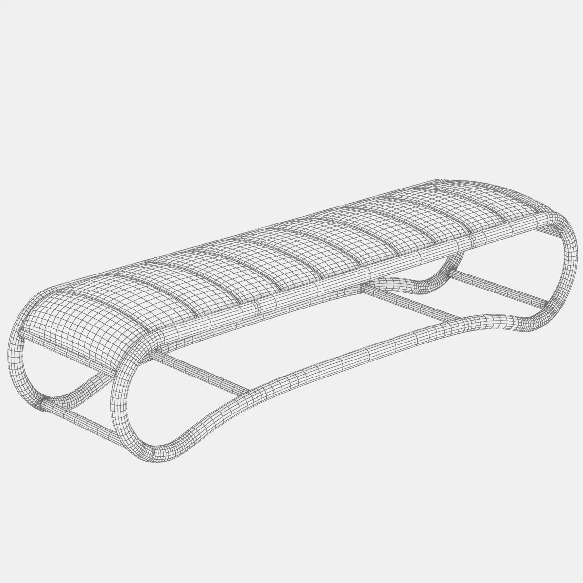 Joseph Jeup Aiden Bench Tufted 3D model | CGTrader