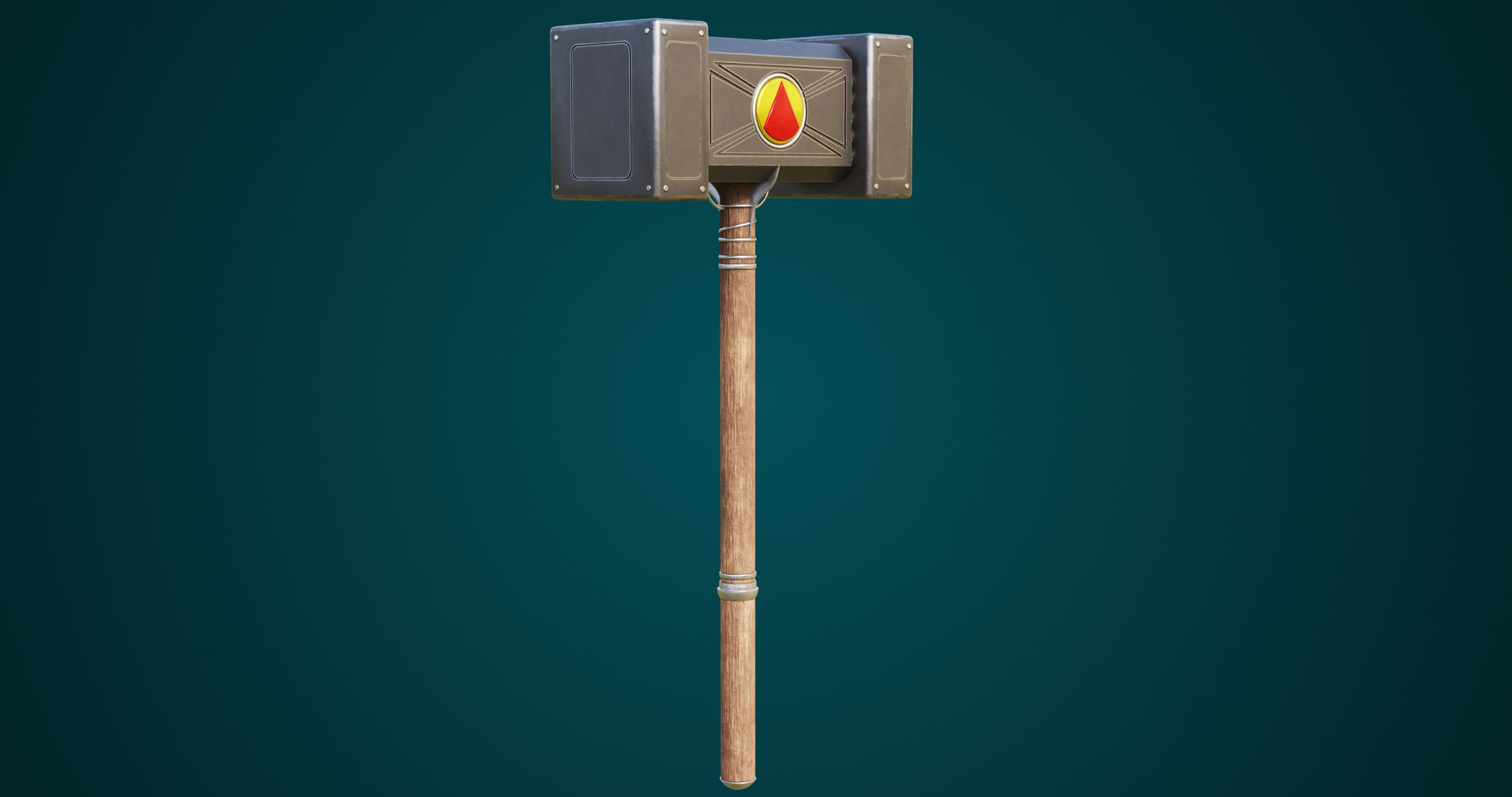 3D model Battle Hammer 10 All PBR Unity UE V-Ray Textures Included VR ...