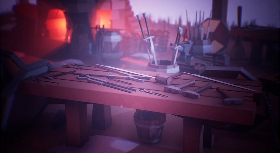 3D model Stylized Medieval Forge 53 Assets VR / AR / low-poly | CGTrader