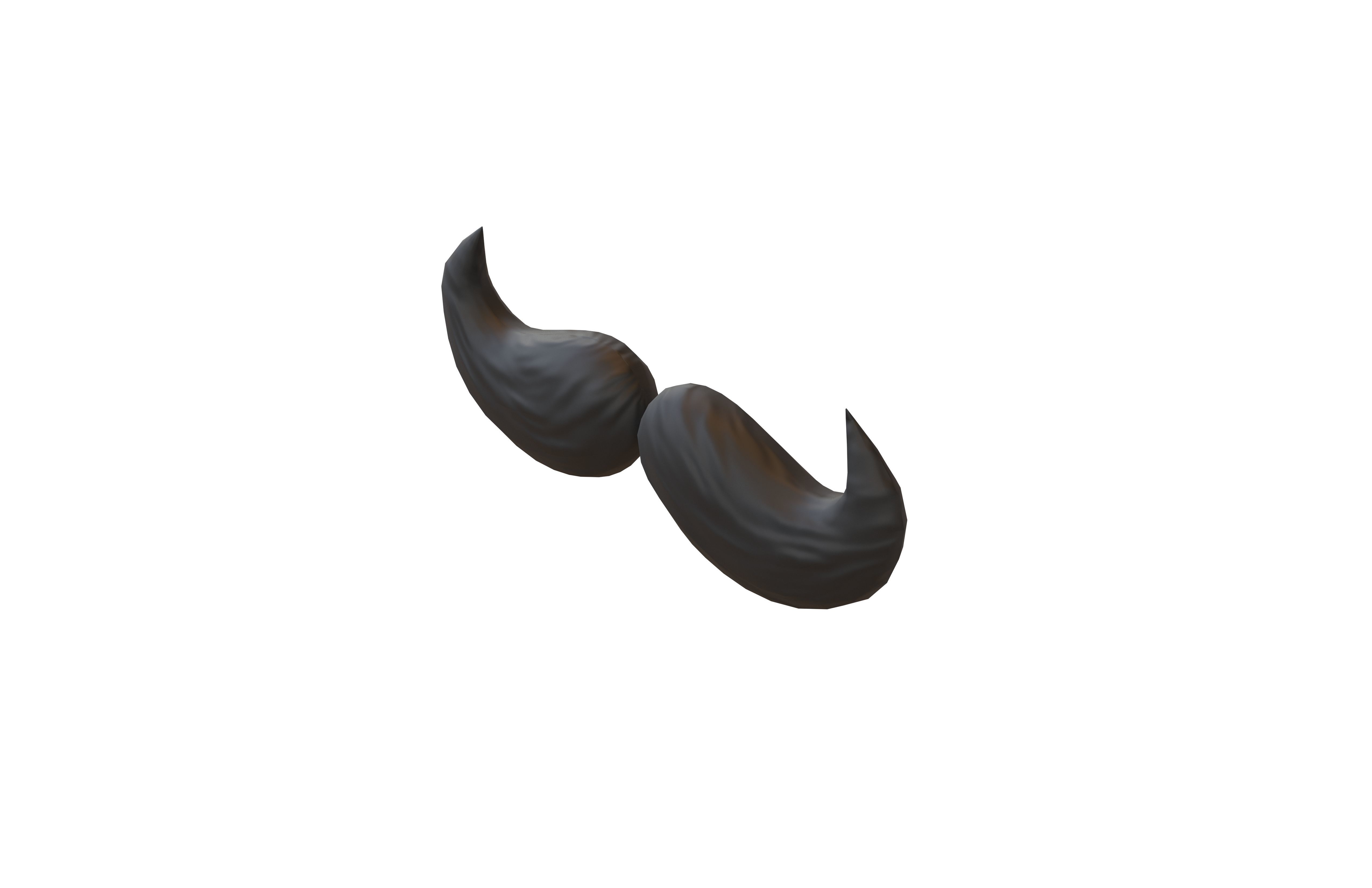 3D model Cartoon Mustache v5 001 VR / AR / low-poly | CGTrader